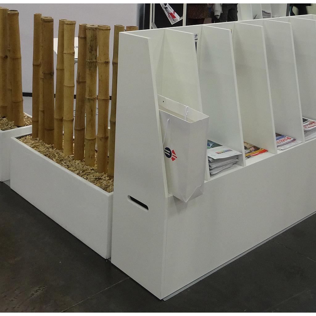 Rack à documentation/catalogue 6 emplacements | France Événements Services